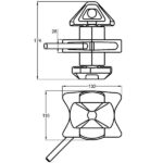 Shipping Container Stacking Pin / Twist Lock - Grey Box Group Ltd